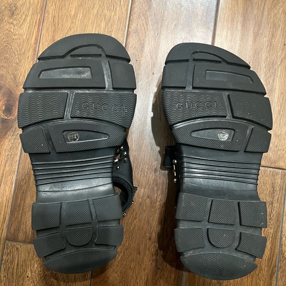 Gucci | Shoes | Gucci Napa Agiri Sandals In Excellent Conditionbarely ...